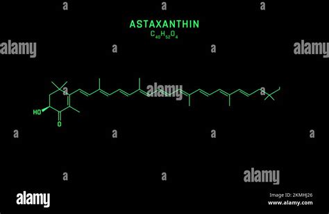 Astaxanthin Skeletal Formula Or Molecular Structure Symbol Neon Animation Stock Video Footage