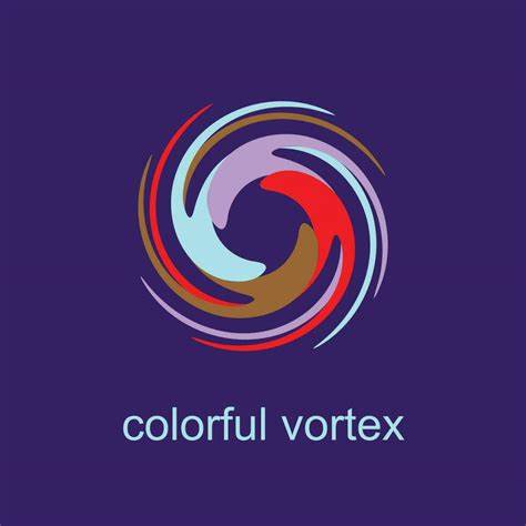 Colorful Vortex Simple Isolated Flat Vector Design 23894527 Vector Art
