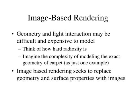 ppt image based rendering powerpoint presentation free download id