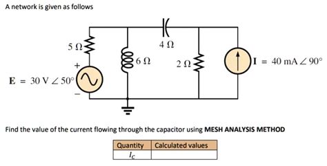 Solved A Network Is Given As Follows 4 Î© U 9 V I 2 0 Ma E 30 V R 50 Î© Find The Value