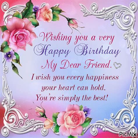 Wishing You A Very Happy Birthday My Dear Friend Pictures Photos And