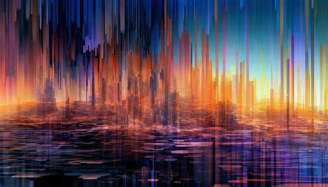 Premium Photo Unique Design Abstract Digital Glitch Background Colorful The Waves Been