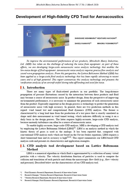 shinsuke 2020 high fidelity cfd tool for aeroacoustics pdf