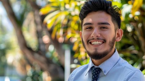 Premium Photo Smiling Engineer Headshot