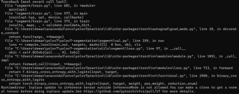 Runtimeerror Inplace Update To Interence Tensor Outside Interencemode