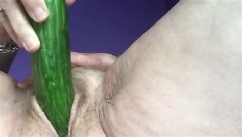 Slutty Grandmother Copulates Vagina With Cucumber Part Hotntubes