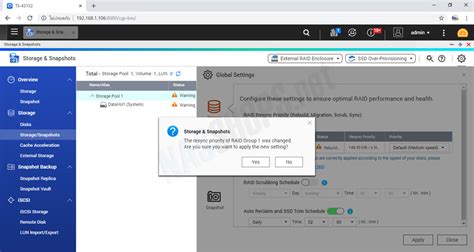 NAS Knowledge Center การ Set RAID Group Recovery หรอ Rebuild RAID