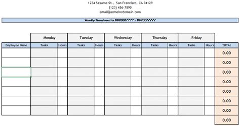 How To Create A Timesheet In Excel FREE Templates