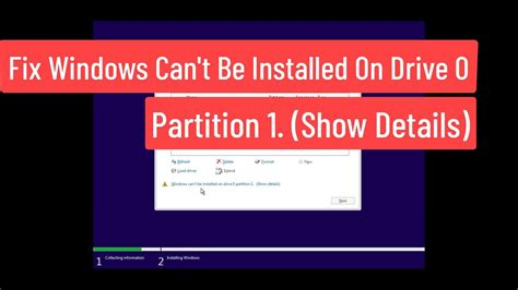 Solución a error instalando Windows en disco partición Mundowin