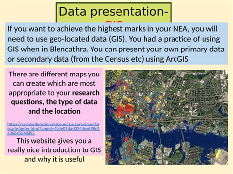 Edexcel A Level Geography Nea Lessons Teaching Resources