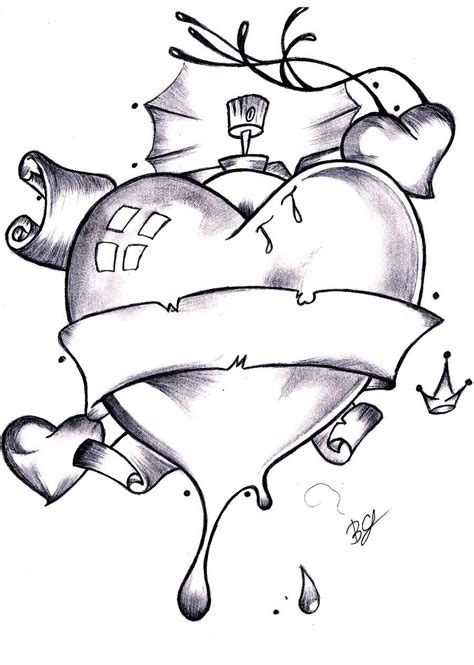 How To Draw A Graffiti Love Heart At Brooke Fitzroy Blog