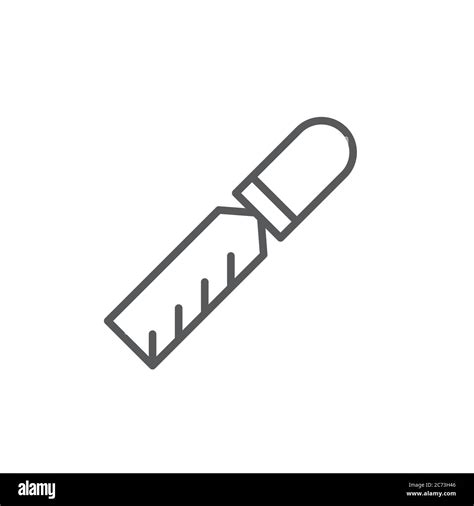 Carpenter Chisel Vector Icon Symbol Isolated On White Background Stock Vector Image And Art Alamy