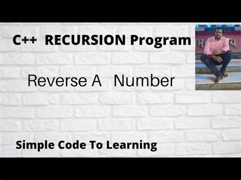 C Program Reverse A Number Using Recursion Hindi YouTube