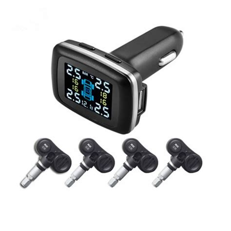 Car TPMS Wireless Tire Pressure Monitoring System V Digital Tire Pressure Alarm With Internal
