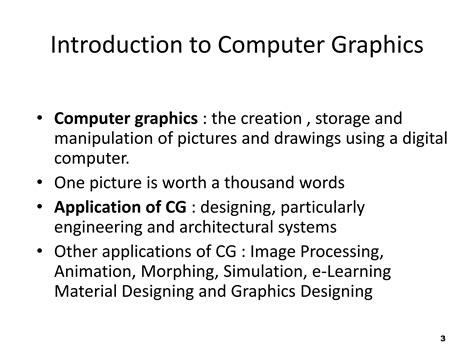 Introduction To Computer Graphics Elements Ppt Computing