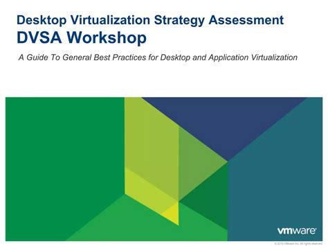 Vmwaredesktop Virtualization Strategy Assessment Workshop Presentation