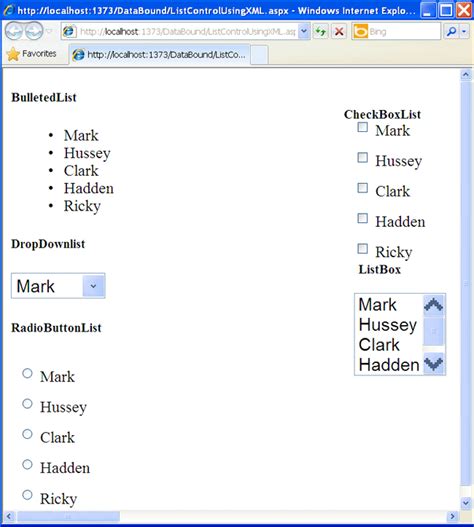 VB NET DataBound In ASP NET