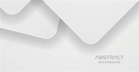 White Paper Cut Background Abstract Realistic Papercut Decoration With Curve Dynamic Overlap