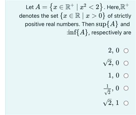 Solved Let A X Epsilon R X2