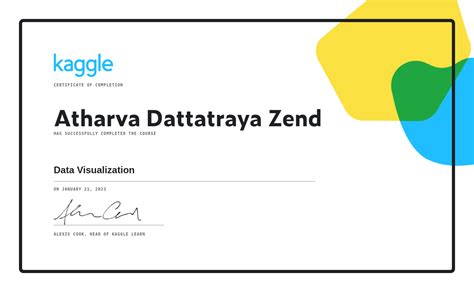 atharva dattatraya zend completed the data visualization course on kaggle