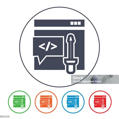 Individuelle Codierung Symbol Programmierungsymbol Vektor Stock Vektor