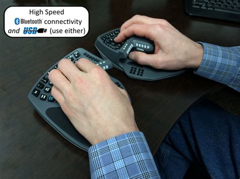 It S A Mechanical Keyboard And A Mouse Combined Keep Your Hands In Typing Position While Using