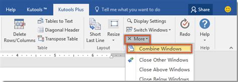 Combine Or Merge Multiple Documents Into One Window In Word