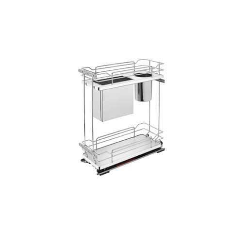 Rev A Shelf KB BCSC GR Base Wall Cabinet Fillers And Organizers Two Tier Knife Block