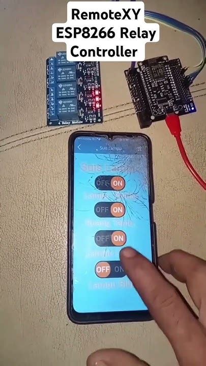 Esp8266 Relay Controller Made With Remotexy Apps Esp8266project Diy Arduino Iot Youtube