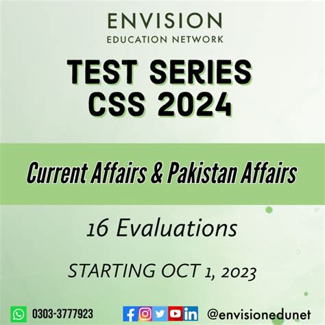 Envision Education Network On Linkedin Testseries Evaluation Css2024 Css Pms