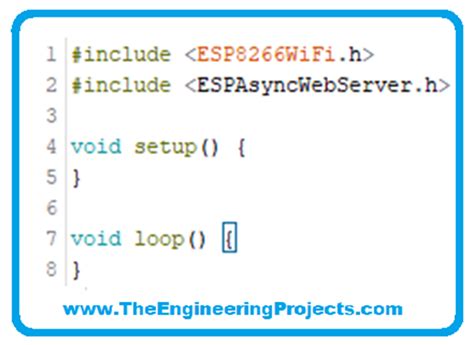 Create Web Server With ESP The Engineering Projects