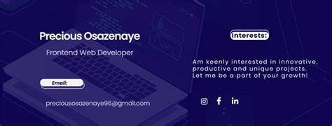 Precious Osazenaye On Linkedin Them Precious Why Frontend Development Me What Else Could I