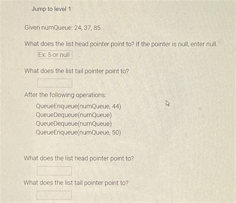 Given Numqueue 243785 What Does The List Head