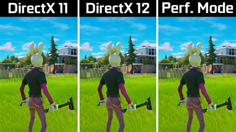 Fortnite Chapter 2 Remix Directx 11 Vs Directx 12 Vs Performance Mode
