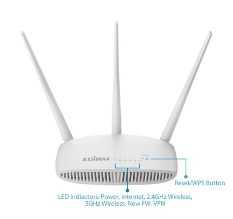 AC750 Dual Band Wi Fi Router With VPN Access Point Range Extender Wi Fi Bridge WISP EDIMAX