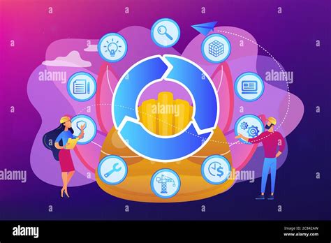 Building Information Modeling Concept Vector Illustration Stock Vector