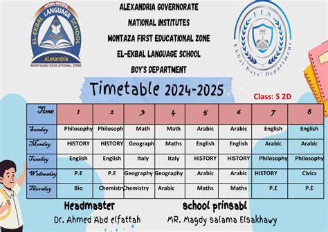 Timetable