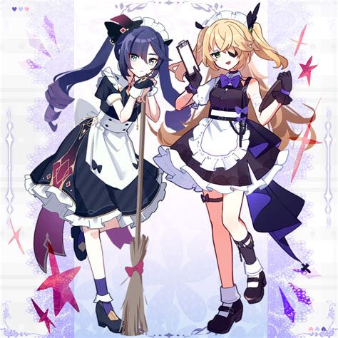 к кт ы Ш H ч 1 Mona Genshin Impact Fischl Genshin Impact