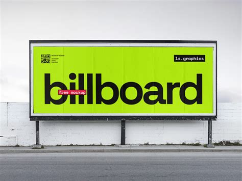 Slim And Horizontal Outdoor Billboard Mockup The Creative Bits