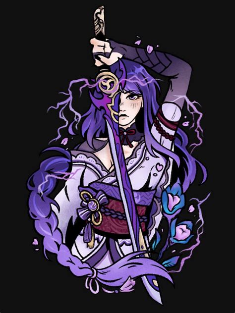 Raiden Shogun Ei Genshin Impact T Shirt For Sale By Kyahyn