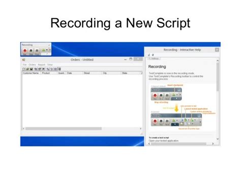 Script Driven Testing Using Testcomplete