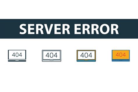 Server Error Icon Set Graphic By Aimagenarium · Creative Fabrica Server Error Icon Set Graphic By Aimagenarium · Creative Fabrica