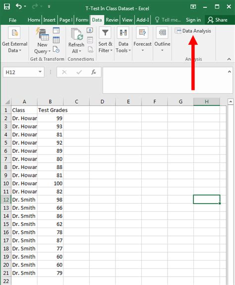 How To Perform A Two Sample T Test In Excel Dr Matt C Howard
