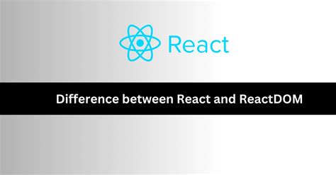 What Is React And Reactdom Sharaf Al Hamza Posted On The Topic