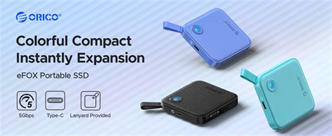 Orico Portable Ssd 1 Tb With 2 In 1 Usb C Cable External Solid State Drives Up To