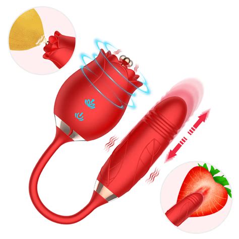 Tpe Sex Toy Best Supplier Sex Toys 2023 New Rose Best 2 Rotate Heads