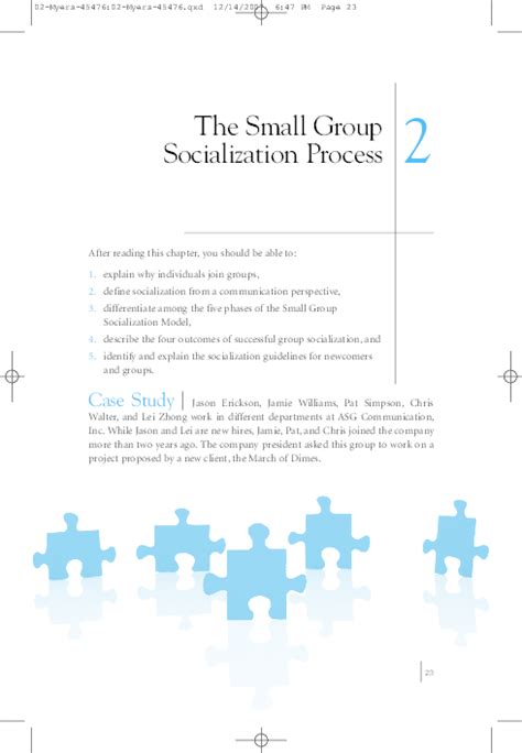 Pdf The Small Group Socialization Process