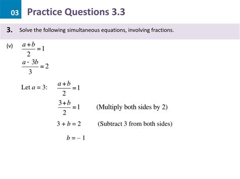 Ppt Use A Suitable Method To Solve The Following Pairs Of
