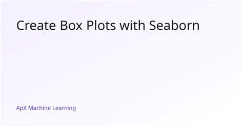 Create Box Plots With Seaborn