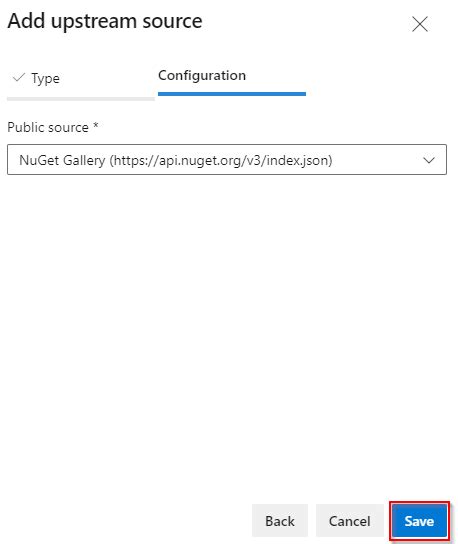 퍼블릭 피드에 업스트림 원본 사용 및 추가 azure artifacts microsoft learn